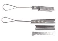 China SS201 Fiber Optic Cable Accessories , Fiber Optic Drop Wire Clamp for sale