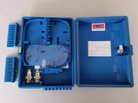 China Blue CTO Splitter FTTH 16 Core Fiber Optic Distribution Box for sale