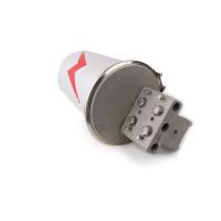 China Cap Type OPGW Joint Box Metal Fiber Closure Silver White for sale