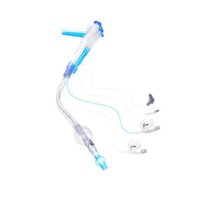 China Medical PVC Video Double Lumen Endobronchial Tube 28Fr Dual Visual for sale