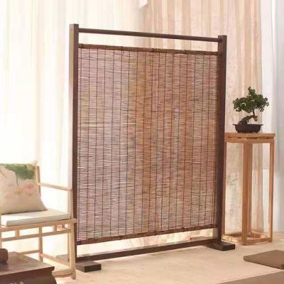 China Natural Reed Fence Outdoor Garden Privacy Screen Carbonized Wicker Panel 1.8m x 1m for sale