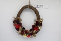 China Wholesale Large Artificial Christmas Wreath Garland 60cm Pine Cone Door Decoration for sale