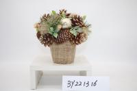 China Handmade Natural Christmas Bouquet Decoration 30cm Festive Home Decor for sale