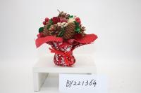 China Handmade Natural Christmas Bouquet Decoration 30cm Festive Home Decor for sale