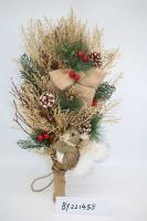 China Handmade Natural Christmas Bouquet Decoration 30cm Festive Home Decor for sale