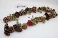 China Customized Christmas Acorn Pendant Festival Decoration 10cm Wood Ornament for sale