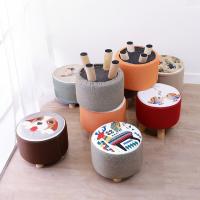 China Solid Wood Animal Shape Shoe Stool Modern Cute Small Chair 30cm Height for sale