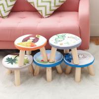 China Solid Wood Animal Shape Shoe Stool Modern Cute Small Chair 30cm Height for sale