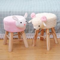 China Solid Wood Animal Shape Shoe Stool 30cm Height Cute Modern Design for Home Entryway for sale
