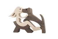 China Handmade Wooden Animal Figurine Carving Craft Decor for Home Office Shelf Desk 5 Inch for sale