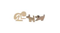 China Handmade Wooden Animal Figurine Carving Craft Decor for Home Office Shelf Desk 5-7 Inch for sale