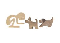 China Handmade Wooden Animal Figurine Carving Craft Decor for Home Office Shelf 5 Inch for sale