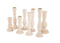 China Handcrafted Wooden Candle Holder Home Decor Statue Carved Figurine Ornament 15cm for sale