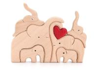 China Eco-Friendly Wooden 3D Building Blocks Creative DIY Art Gift Home Ornament Solid Wood Toy for Kids 100 Pieces for sale