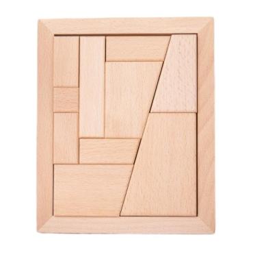 China Eco-Friendly Wooden 3D Building Blocks Creative DIY Art Toy Home Ornament Gift 100 Piece Set for sale