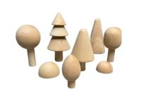 China Eco-Friendly Wooden 3D Building Blocks Creative DIY Art Toy Home Ornament Gift 60 Pieces for sale
