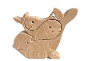 China Eco-Friendly Wooden 3D Building Blocks Creative DIY Art Toy Home Ornament Gift 60 Pieces for sale