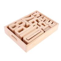 China Eco-Friendly Wooden 3D Building Blocks Creative DIY Art Toy for Kids Home Decoration 100 Piece Set for sale