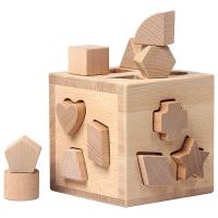 China Eco-Friendly Wooden 3D Building Blocks Creative DIY Art Toy for Kids Home Decoration 100 Piece Set for sale