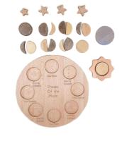 China Eco-Friendly Wooden 3D Building Blocks Creative DIY Art Toy Home Ornament Gift 12-Piece Set for sale