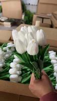 China Wholesale PU Real Touch Artificial Tulip Rose Flowers for Wedding Decoration 30cm for sale