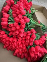 China Wholesale PU Real Touch Artificial Tulip Rose Flowers for Wedding Decoration 30cm for sale