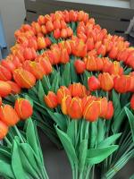 China Wholesale PU Real Touch Tulip Rose Artificial Flowers for Wedding Decoration 30cm for sale