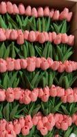 China Wholesale PU Real Touch Tulip Rose Artificial Flowers for Wedding Decoration 30cm for sale