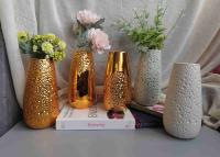 China Handmade Ceramic Flower Pot Porcelain Vase for Home Decor 8 Inch Diameter for sale