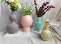China Handmade Ceramic Flower Pot Porcelain Vase for Home Decor 8 Inch Diameter for sale