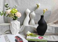 China Handmade Ceramic Clay Flower Pot Vase 6 Inch Porcelain Statued Vase for Home Decor for sale