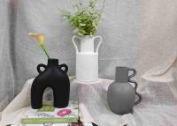 China Handmade Ceramic Clay Flower Pot Vase 6 Inch Porcelain Statued Home Decor Planter for sale