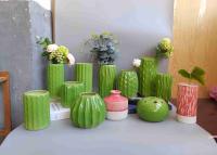 China Handmade Ceramic Flower Pot Vase 6 Inch Porcelain Clay Planter for Home Decor for sale