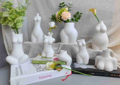 China Handmade Ceramic Clay Flower Pot Vase for Home Decor 8 Inch 2 Pack for sale