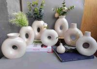 China Handmade Ceramic Clay Flower Pot Vase for Home Decor 8 Inch 2 Pack for sale