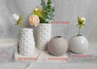 China Handmade Ceramic Clay Flower Pot Vase 6 Inch Porcelain Statued Home Decor for sale