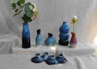 China Handmade Ceramic Clay Flower Pot Vase 6 Inch Porcelain Statued Home Decor for sale