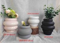 China Handmade Ceramic Clay Flower Pot Vase 6 Inch Porcelain Statued Home Decor for sale