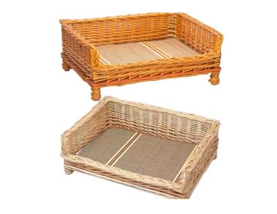 China Comfortable Dog Bed for Multiple Dogs Indoor cat Bed House Pad Willow wicker for sale
