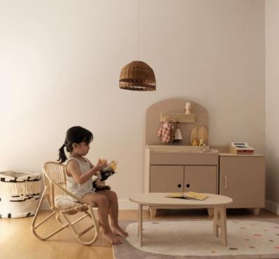 China Eco Friendly Rattan Kids Garden Chair Baby Home Sofa Furniture 50cm Seat Height for sale