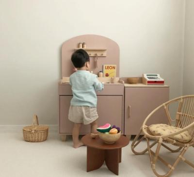 China Eco Friendly Rattan Kids Garden Chair Baby Home Sofa Furniture 50x50x60cm for sale