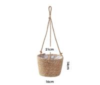 China Natural Seagrass Storage Basket with Handle Eco Friendly Toy Clothes Organizer 40x30cm for sale