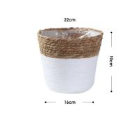 China Natural Seagrass Storage Basket with Handle Eco Friendly Toy Clothes Organizer 40x30cm for sale