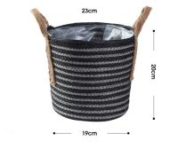 China Natural Seagrass Storage Basket with Handle Eco Friendly Toy Clothes Organizer 40x30cm for sale