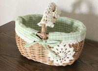 China Handmade Natural Willow Wicker Picnic Basket 40L Outdoor Lunch Bag for 4 People for sale