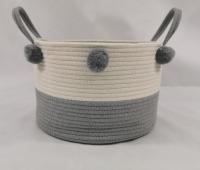 China OEM Cotton Rope Baby Storage Organizer 50L Laundry Basket for Toys Gifts Clothes for sale