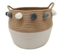 China OEM Cotton Rope Baby Storage Organizer 50L Laundry Basket for Toys Gifts Clothes for sale