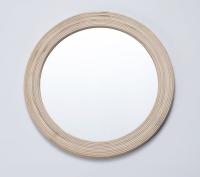 China Custom Framed Wooden Rattan Wicker Willow Mirror Large Wall Decorative Bathroom 60x80cm for sale