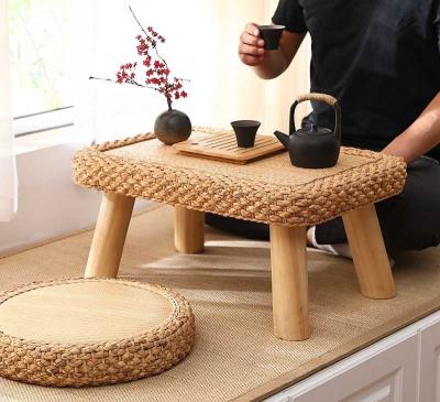 China Rattan Tatami Tea Table for Living Room Window Seating Area for sale