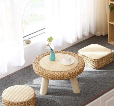 China Rattan Tatami Tea Table for Living Room Window Seat 120x60cm for sale